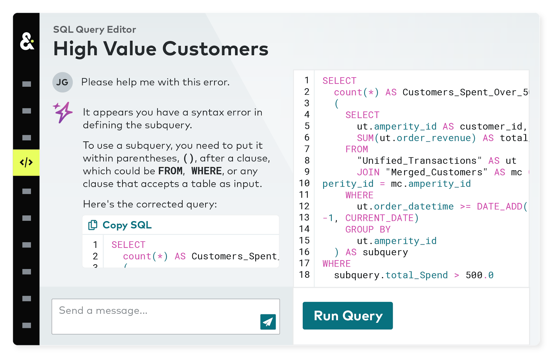 AmpAi — Data Exploration and Productivity AI | Amperity
